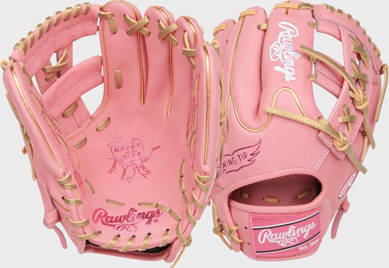 Rawlings Heart of the Hide 11.5-inch Pink Infield Glove | Rawlings